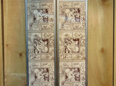 Original Aesthetic Movement Tiles - ARTS011 - Old Fireplaces