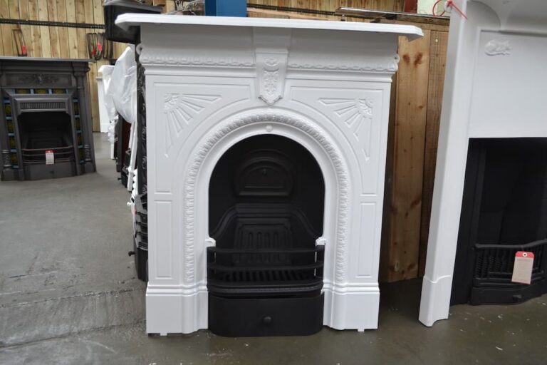 Cast Iron Victorian Fireplace Painted - 4421MC - Antique Fireplace Co